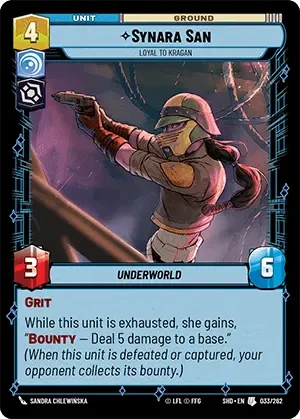 Synara San - Star Wars: Unlimited - Shadows of the Galaxy GameLord